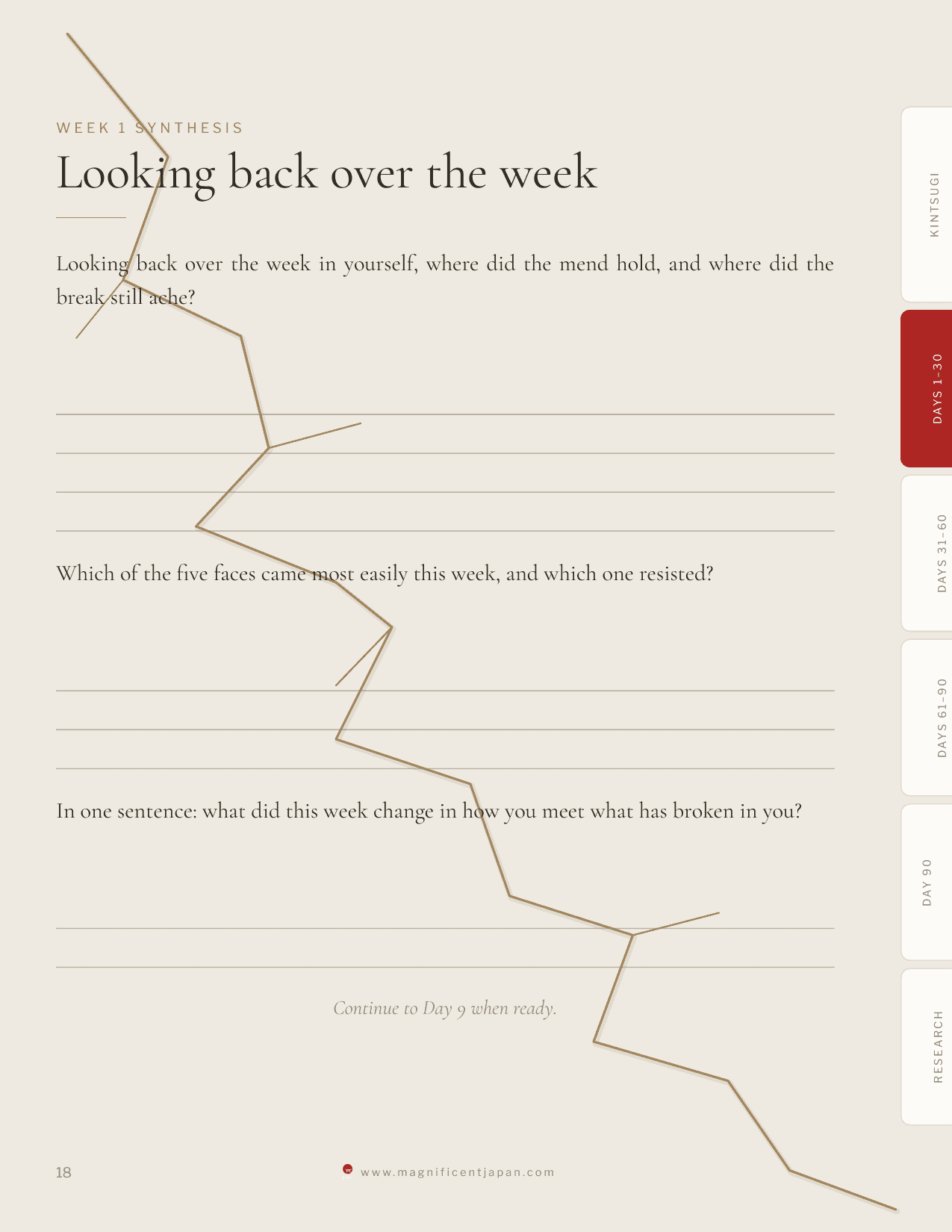 Kintsugi Journal — A 90-Day Practice for Healing and Repair